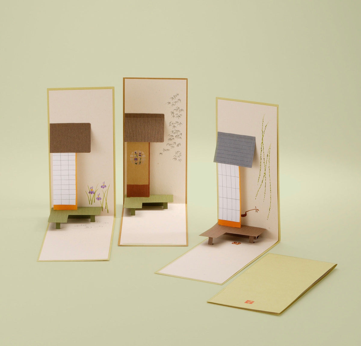 Komura Settai's sense of the world 'OkoshiBumi' Japanese pop-up cards